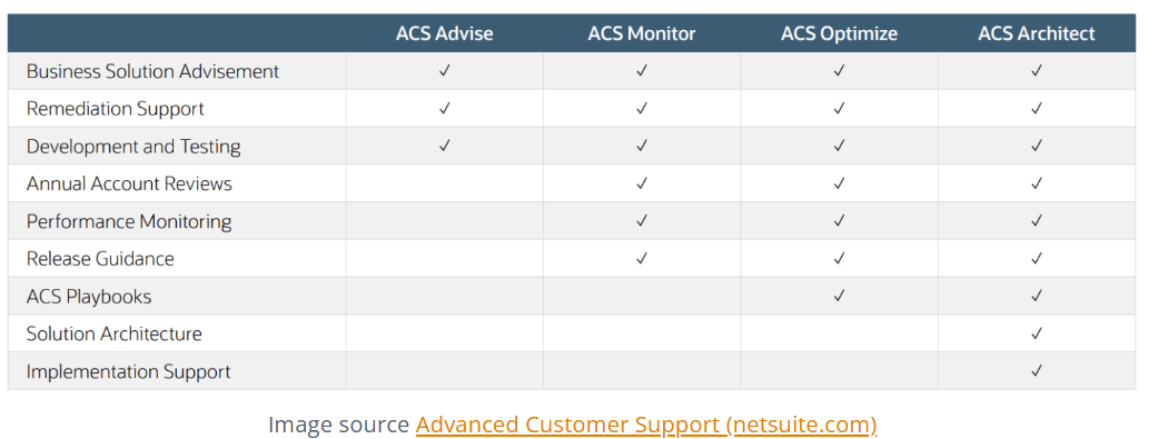 NetSuite Advanced Customer Support (ACS) Alternatives